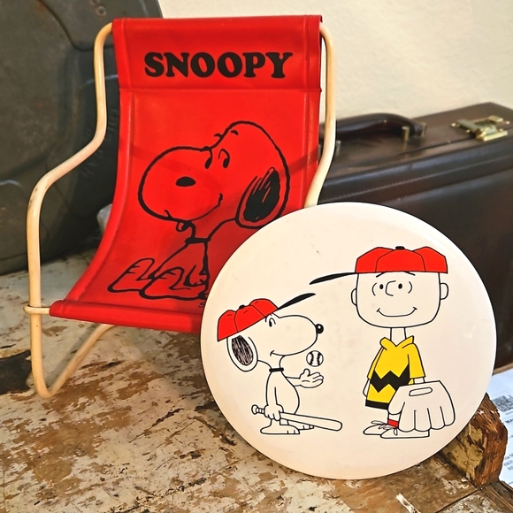 Peanuts | Other | Vintage Snoopy Charlie Brown Knickerbocker Mini Chair ...